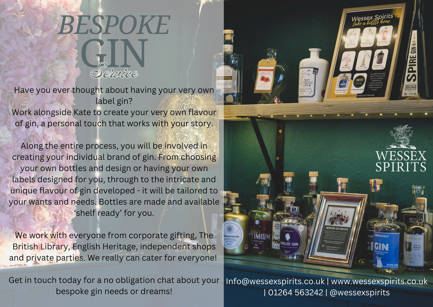 Bespoke Gin Service | Businesses & Events | Wessex Spirits